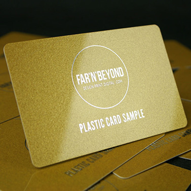 Metallic Plastic Cards