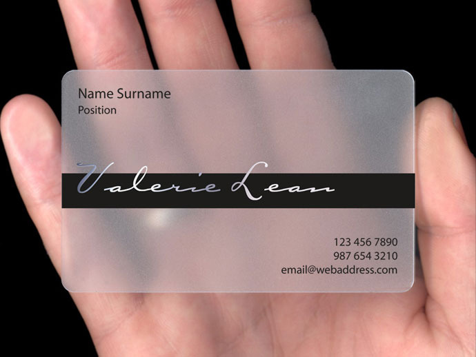Transparent Business Cards